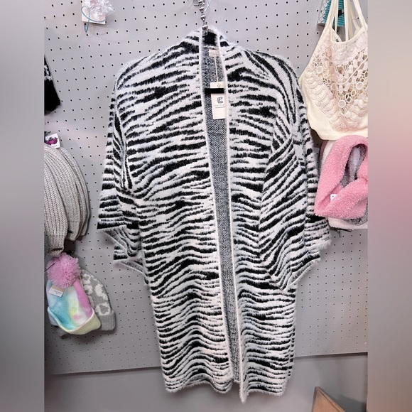Sweaters | Zebra Print Cardigan | Poshmark